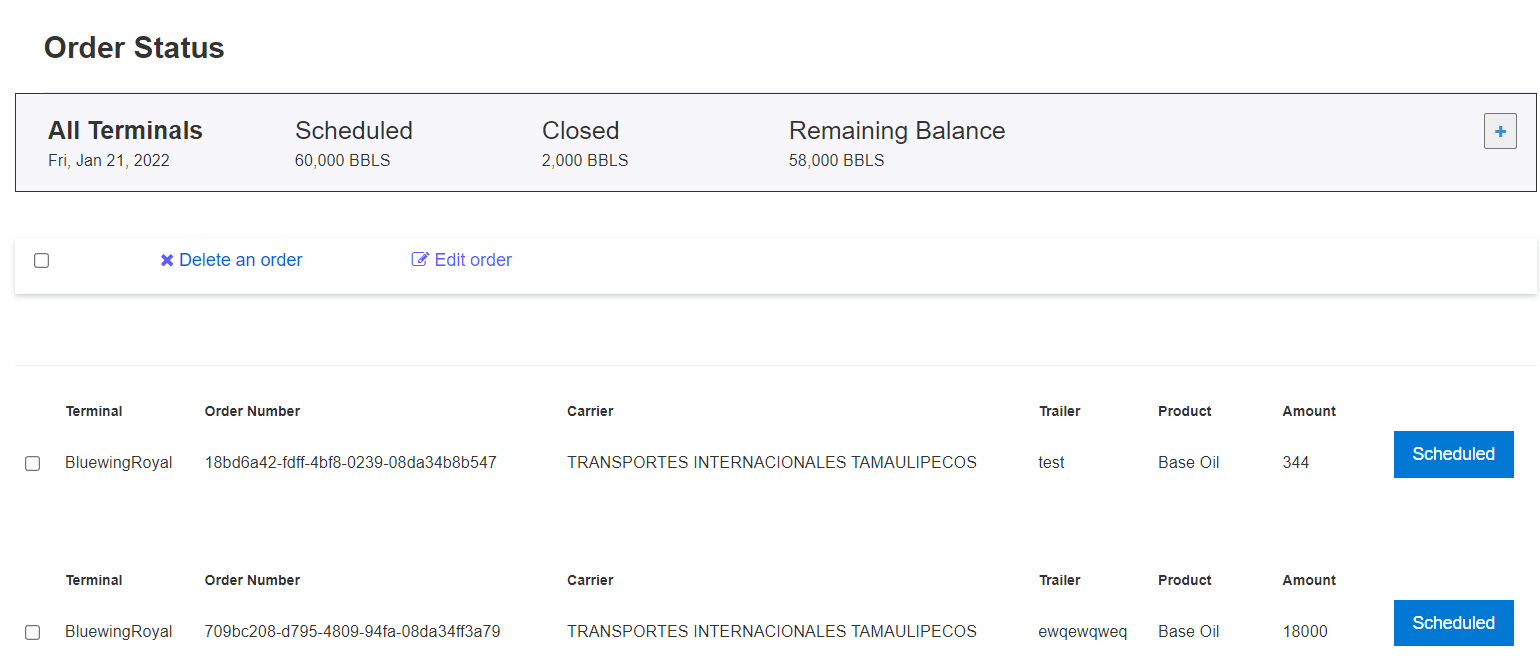 How do I track the status of an order? (or review a BOL) – Dearman Systems