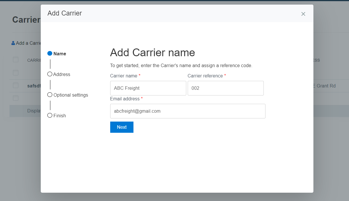How do I create a carrier? (Entities, Trailers and Drivers) – Dearman ...